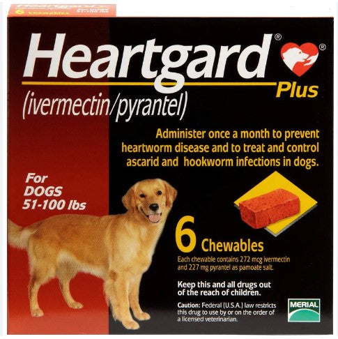 Heartgard Plus Chewable Dogs (23.1kg - 45.3kg) – Passion Vet